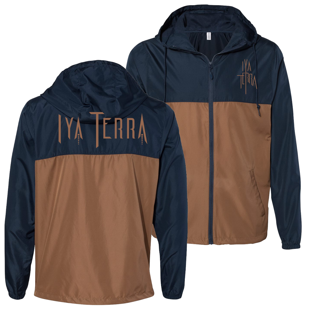 Logo Windbreaker (Navy/Brown) – Iya Terra