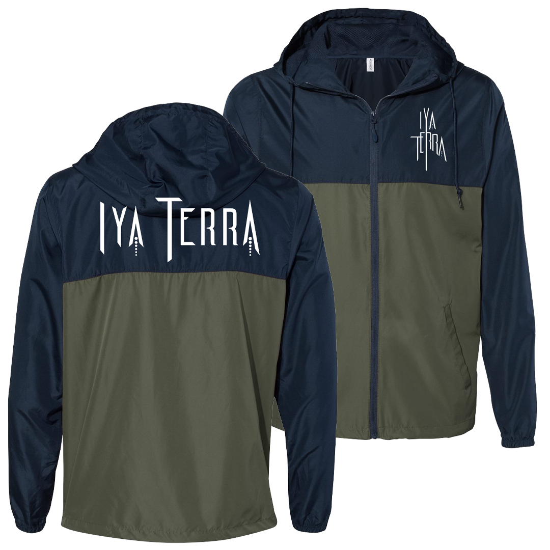 Logo Windbreaker (Navy/Green) – Iya Terra