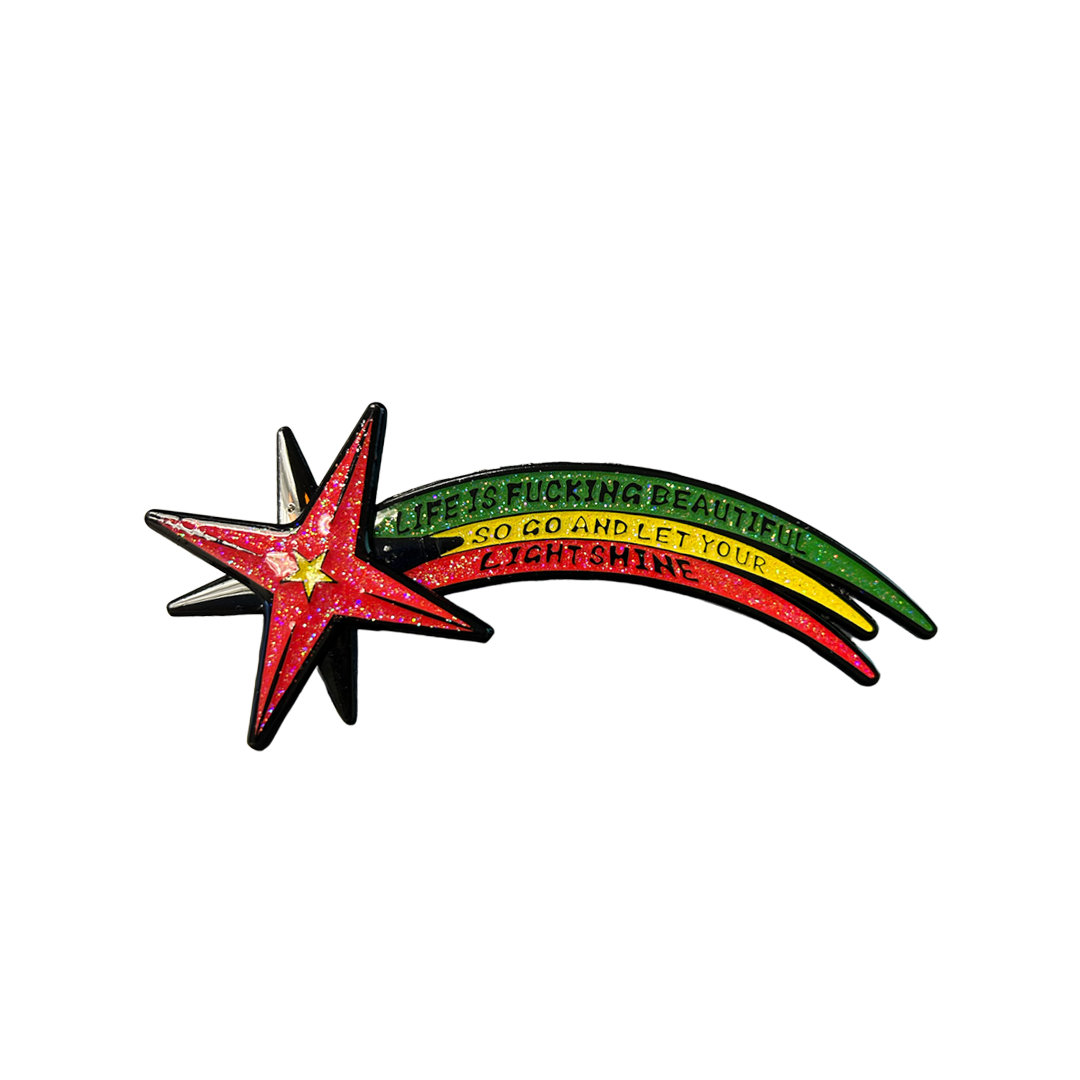 LIFB Rasta Shooting Star Pin – Iya Terra